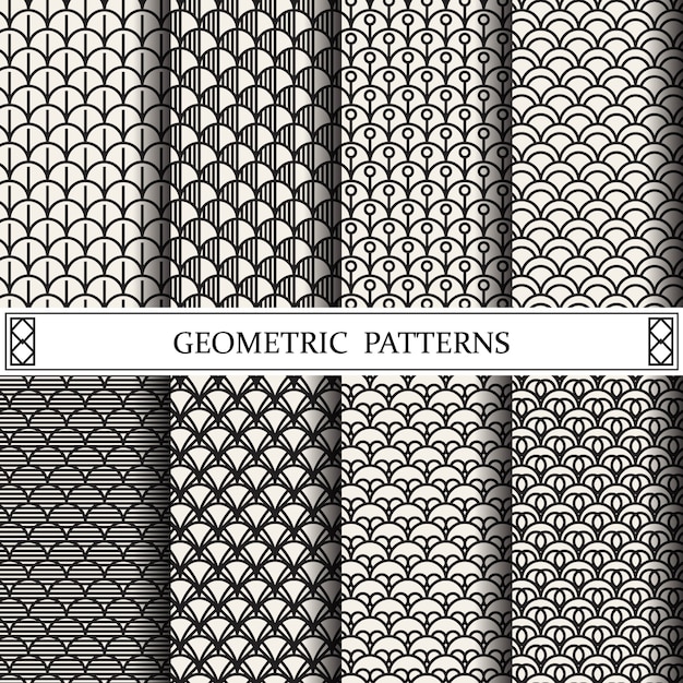 Premium Vector | Geometric curve pattern, pattern fills, web page ...