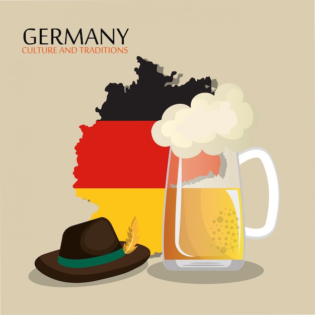 Free Vector | German culture design Free Vector | German culture design