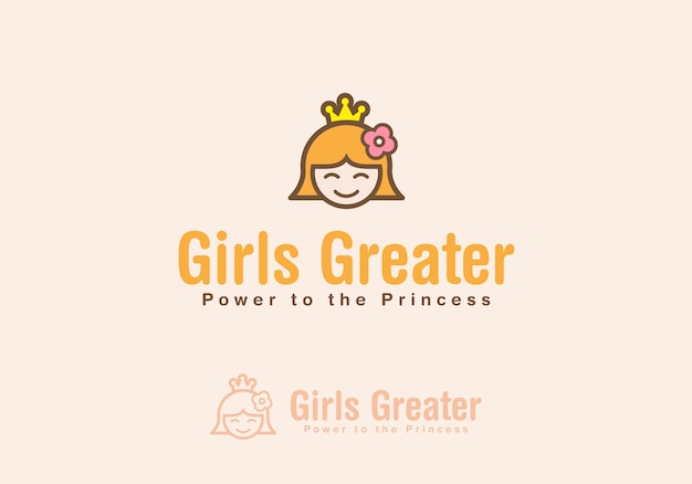 Premium Vector Girl Logo Design