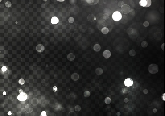 Premium Vector | Glowing bokeh lights effect isolated. Premium Vector | Glowing bokeh lights effect isolated.