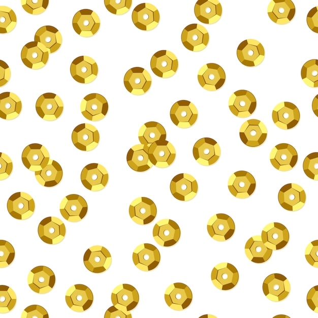 Premium Vector | Golden sequins seamless pattern. Premium Vector | Golden sequins seamless pattern.