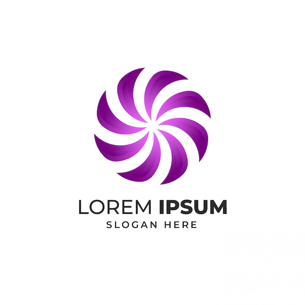 Premium Vector | Gradient circle logo template Premium Vector | Gradient circle logo template