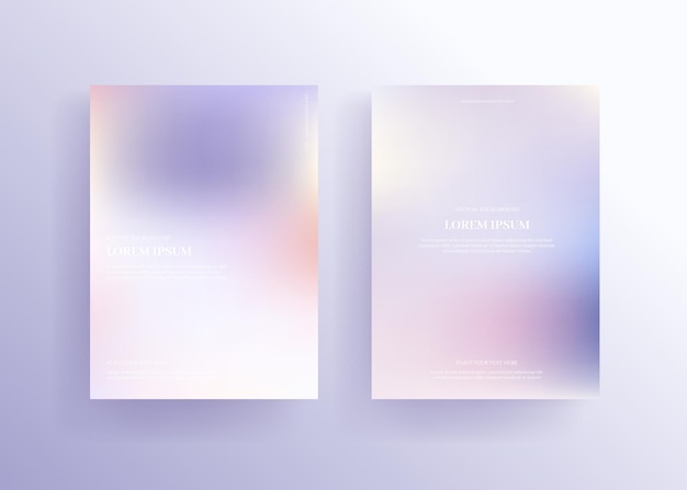 Premium Vector | Gradient cover set Premium Vector | Gradient cover set