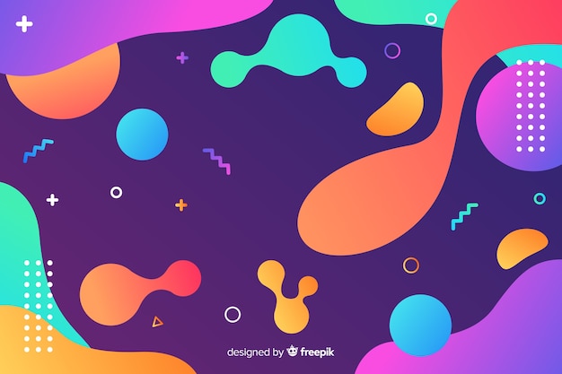 Free Vector | Gradient dynamic rounded shapes background Free Vector | Gradient dynamic rounded shapes background