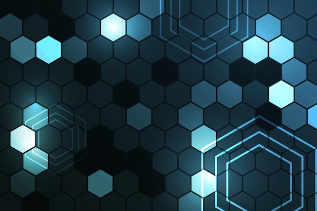 Premium Vector | Gradient hexagonal background Premium Vector | Gradient hexagonal background