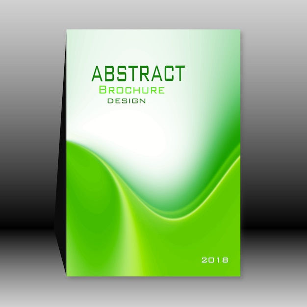 Green Abstract Brochure Free Vector