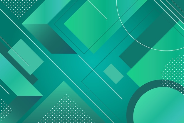 Free Vector Green Abstract Geometric Background