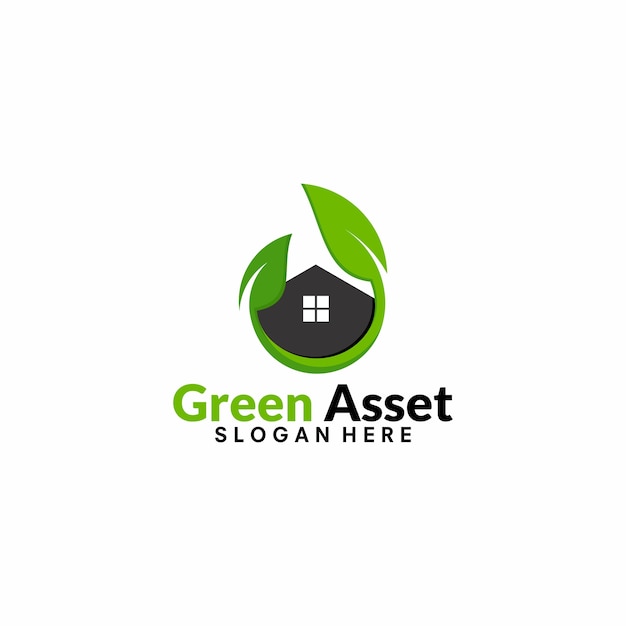 Premium Vector | Green invest, logo iconic Premium Vector | Green invest, logo iconic