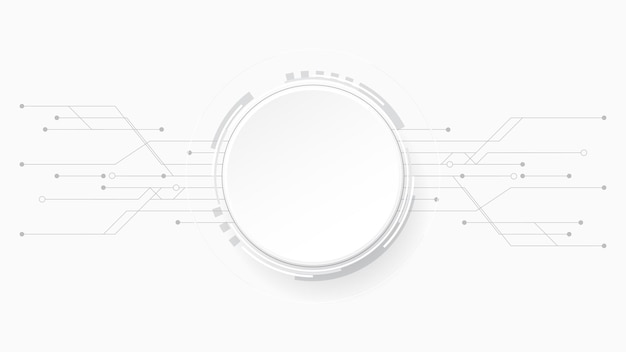 Premium Vector | Grey white abstract technology background, circle ... Premium Vector | Grey white abstract technology background, circle ...
