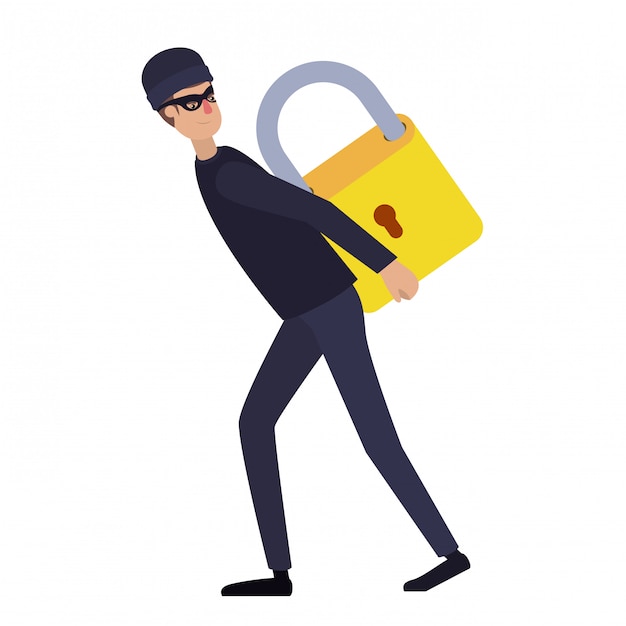 Premium Vector | Hacker stealing information avatar character Premium Vector | Hacker stealing information avatar character