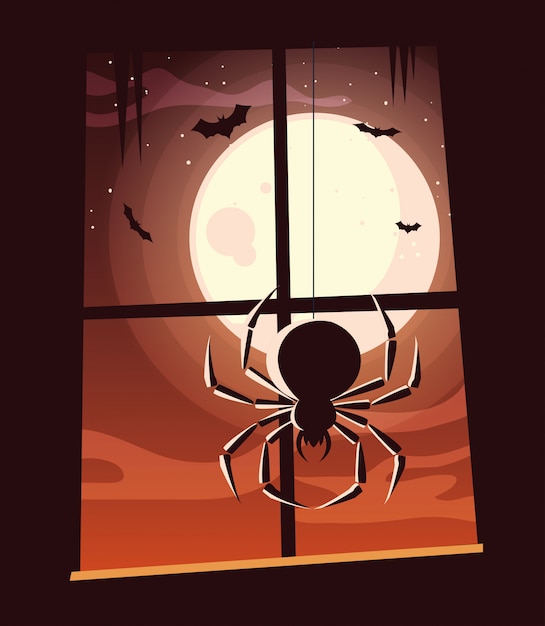 Premium Vector | Halloween spider cartoon Premium Vector | Halloween spider cartoon