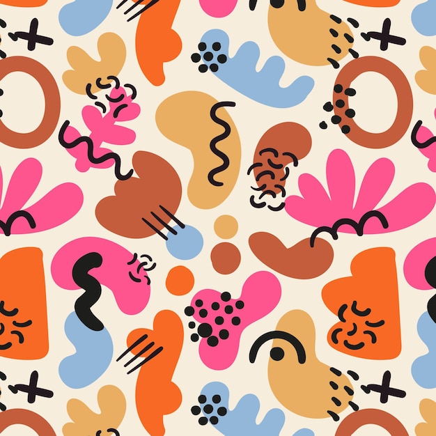 Free Vector | Hand drawn abstract element pattern Free Vector | Hand drawn abstract element pattern