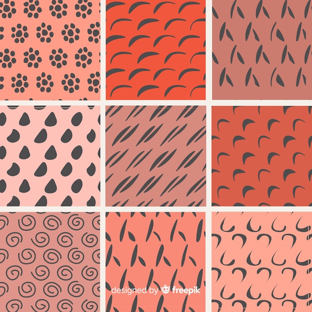 Free Vector | Hand drawn abstract shape pattern collection Free Vector | Hand drawn abstract shape pattern collection