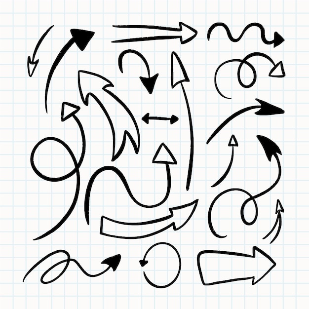 Free Vector | Hand drawn arrow collection Free Vector | Hand drawn arrow collection