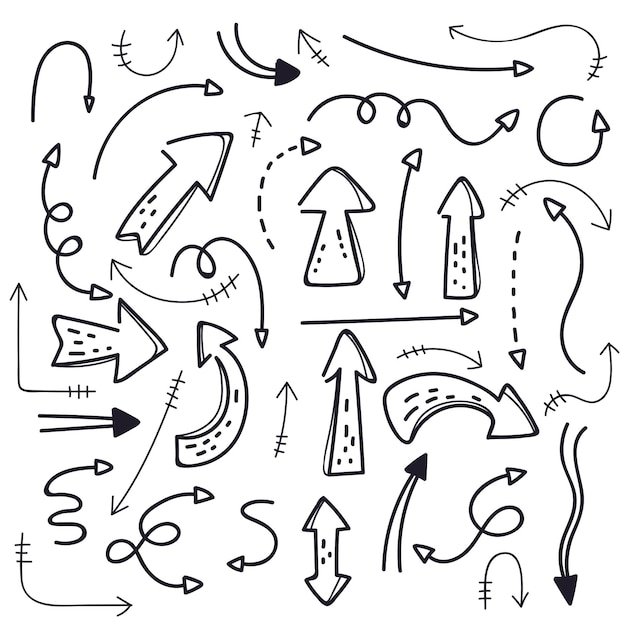 Free Vector | Hand drawn arrow collection Free Vector | Hand drawn arrow collection