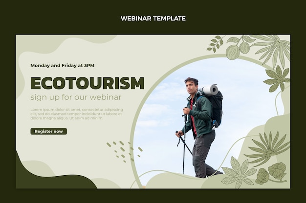 Free Vector | Hand drawn flat design ecotourism webinar Free Vector | Hand drawn flat design ecotourism webinar