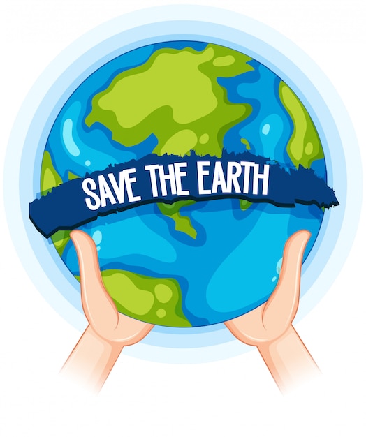 Premium Vector | Hands holding up earth poster Premium Vector | Hands holding up earth poster