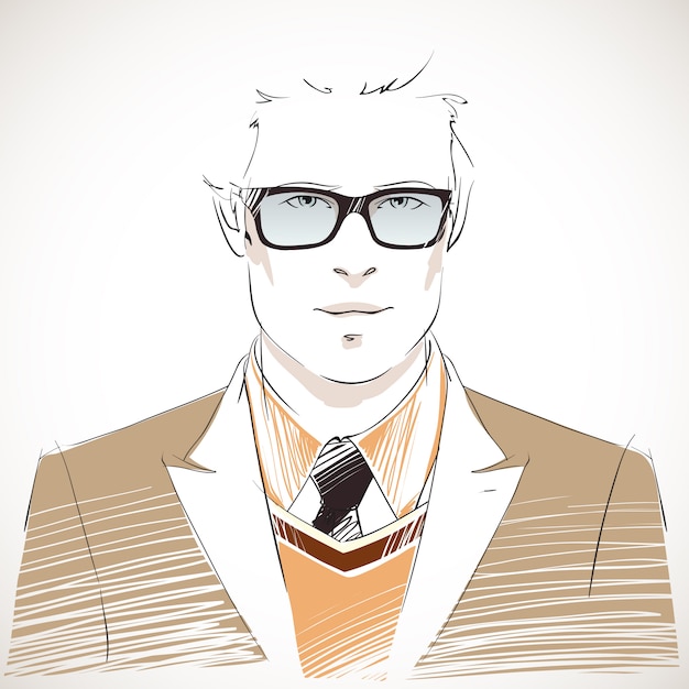 Premium Vector | Handsome young businessman portrait Premium Vector | Handsome young businessman portrait