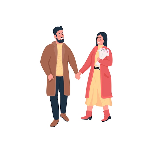 Premium Vector Happy Couple Holding Hands