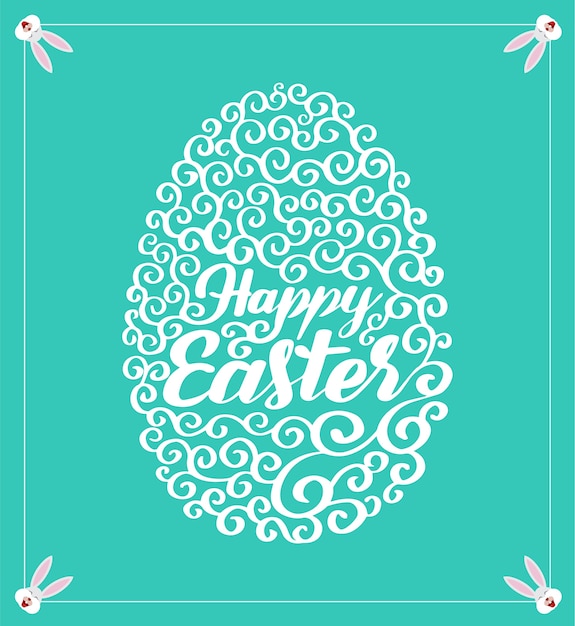 Premium Vector | Happy easter typography design elements Premium Vector | Happy easter typography design elements