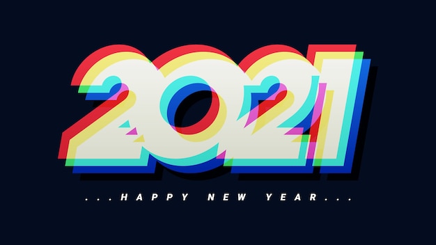 Premium Vector Happy New Year Abstract Background