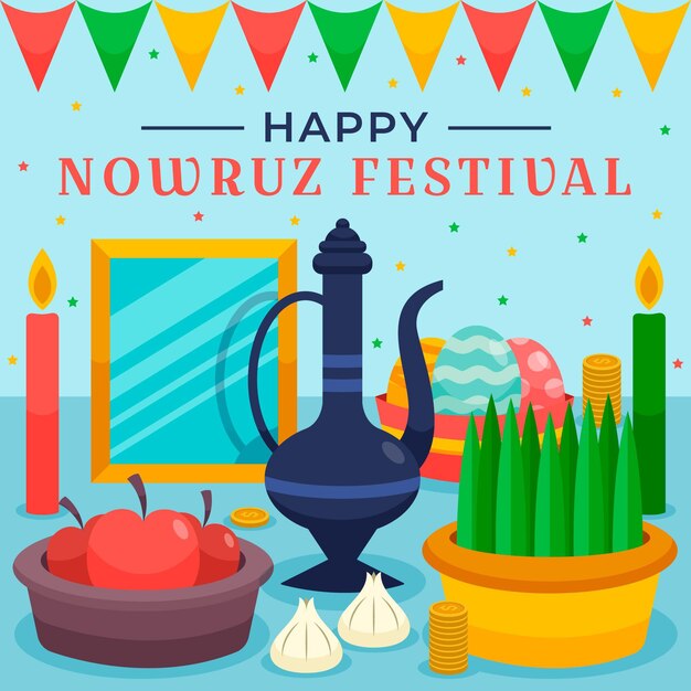Free Vector | Happy nowruz illustration Free Vector | Happy nowruz illustration