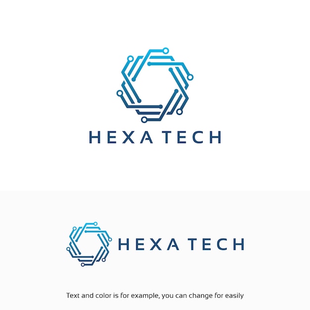 Hexagonal technology logo designs template | Premium Vector Hexagonal technology logo designs template | Premium Vector