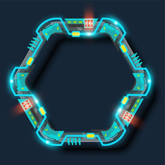 Premium Vector | Hexagonal technology vector banner Premium Vector | Hexagonal technology vector banner