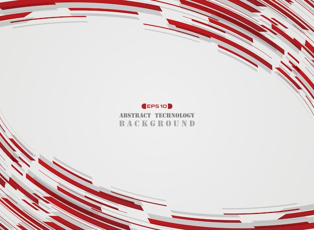 Premium Vector | Hi technology motion gradient red stripe lines pattern Premium Vector | Hi technology motion gradient red stripe lines pattern