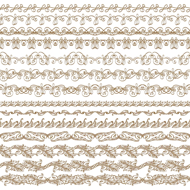 Premium Vector | Horizontal elements decoration vector Premium Vector | Horizontal elements decoration vector