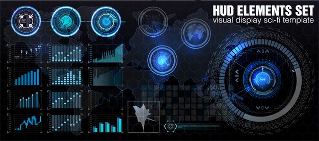 Premium Vector Hud Ui Abstract Virtual Graphic Touch User Interface Infographic Science