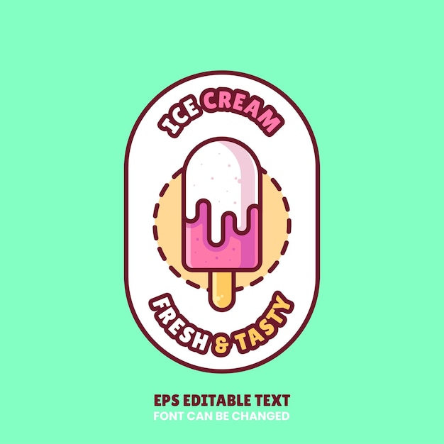 Premium Vector | Ice cream logo vector icon illustration in flat style ... Premium Vector | Ice cream logo vector icon illustration in flat style ...