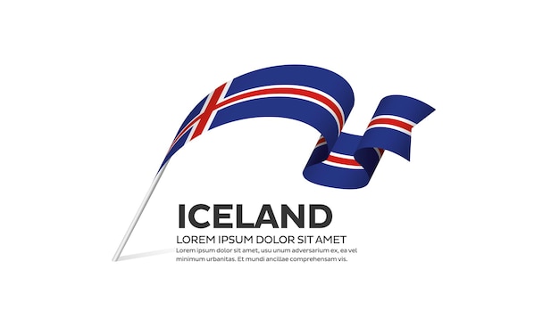 Premium Vector | Iceland flag vector Premium Vector | Iceland flag vector