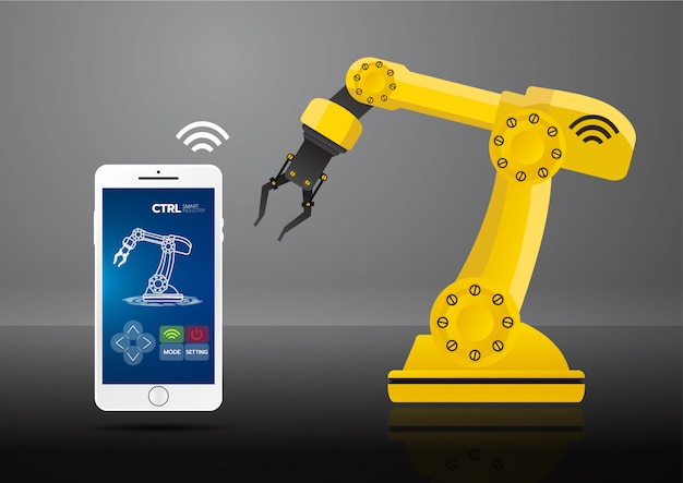 Premium Vector | Icon of industry 4.0 concept Premium Vector | Icon of industry 4.0 concept