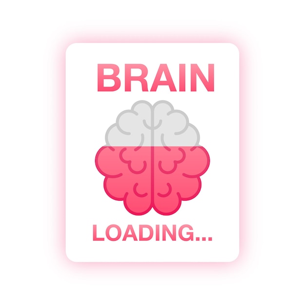 Premium Vector | Idea loading concept with idea brain processed on a ... Premium Vector | Idea loading concept with idea brain processed on a ...