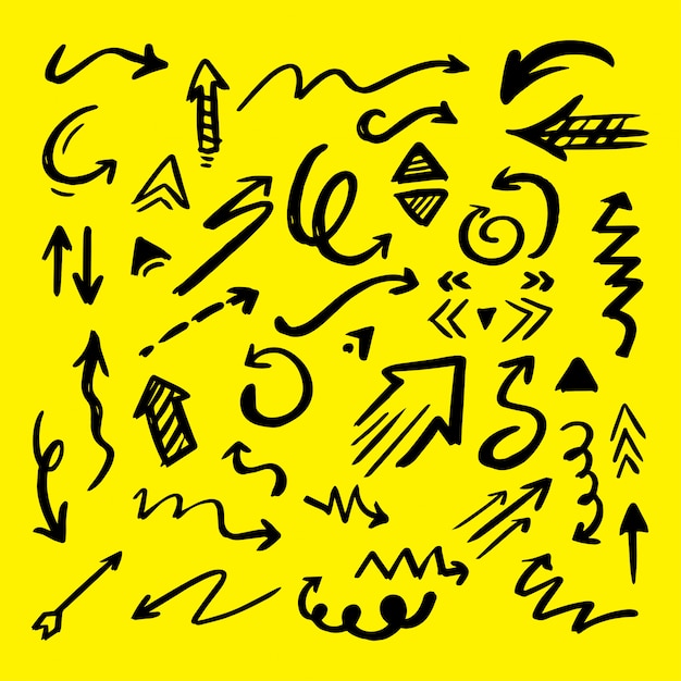 Premium Vector | Illustrated arrow collection Premium Vector | Illustrated arrow collection