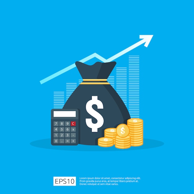 Premium Vector | Income salary dollar rate increase statistic. business ... Premium Vector | Income salary dollar rate increase statistic. business ...