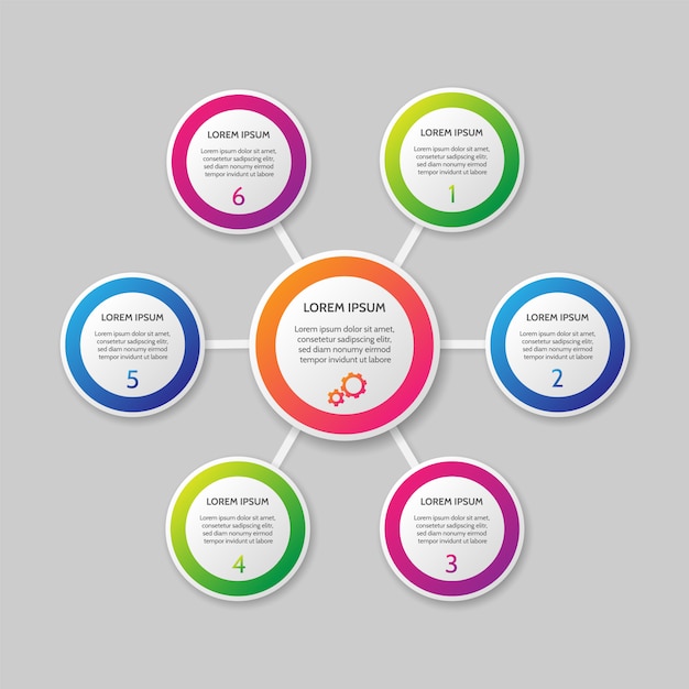 Premium Vector | Infographic template on background. Premium Vector | Infographic template on background.