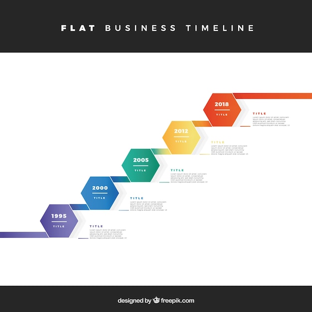 Free Vector | Infographic timeline template Free Vector | Infographic timeline template