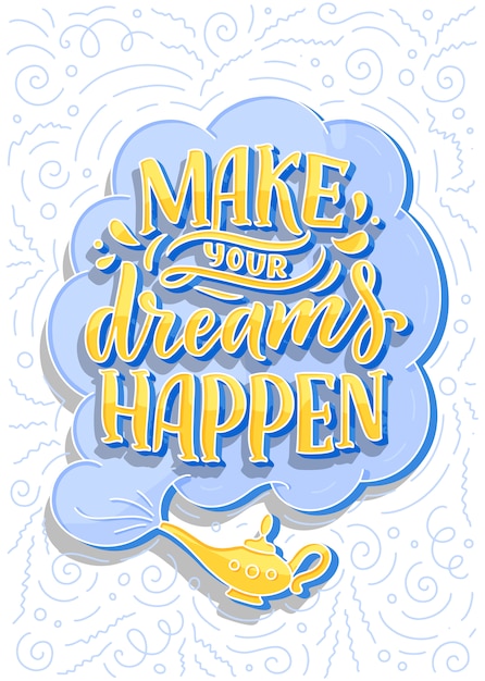 Premium Vector Inspirational Quote Hand Drawn Vintage Illustration