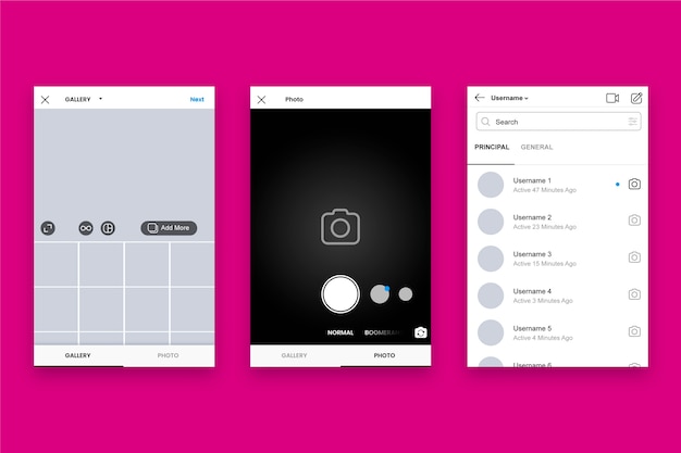 Instagram profile interface template | Free Vector Instagram profile interface template | Free Vector