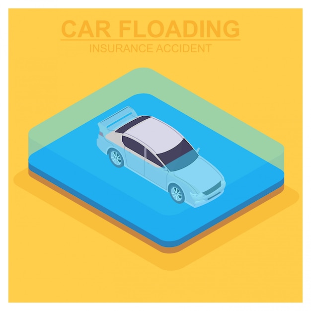Premium Vector | Isometric car accident concept vector flat illustration Premium Vector | Isometric car accident concept vector flat illustration