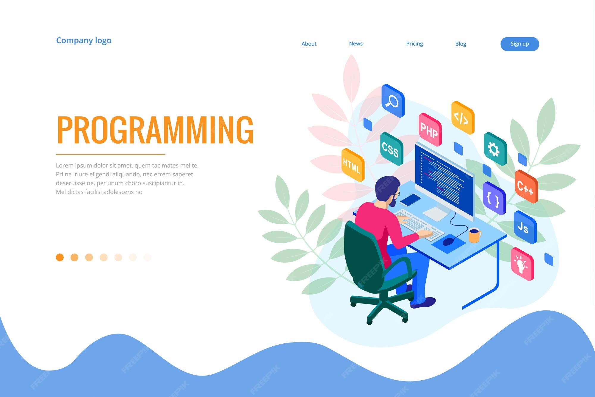 Premium Vector Isometric Programmer Coding New Project Web Developer