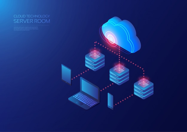 Premium Vector | Isometric server Premium Vector | Isometric server