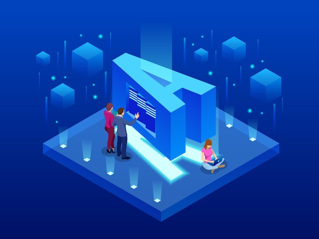 Premium Vector | Isometric vector abstract big data visualization ... Premium Vector | Isometric vector abstract big data visualization ...