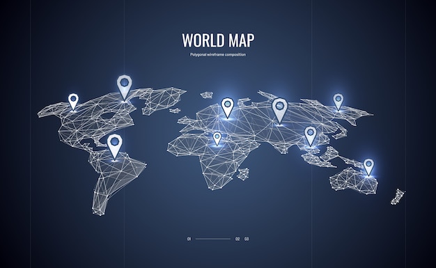 Premium Vector | Isometric world map Premium Vector | Isometric world map