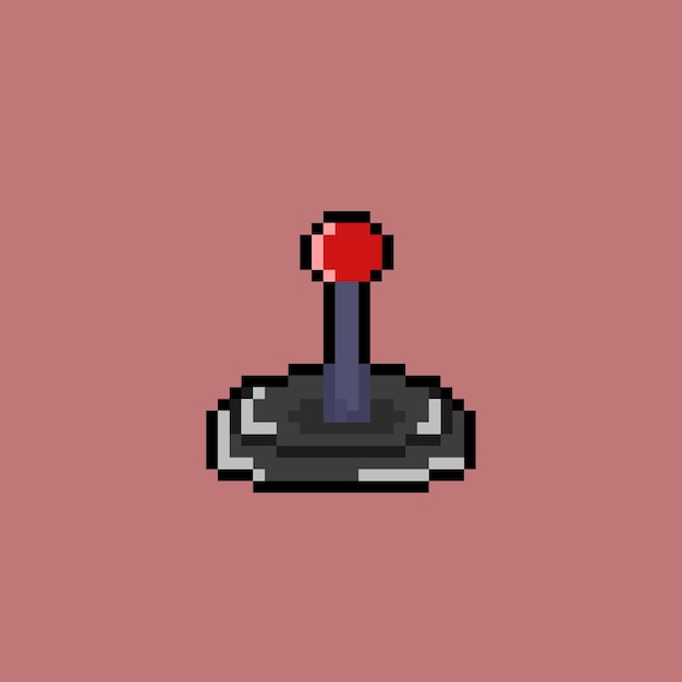 Premium Vector | Joystick with pixel art style Premium Vector | Joystick with pixel art style