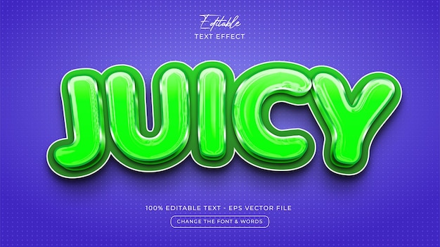 Premium Vector | Juicy editable text effect style premium vector Premium Vector | Juicy editable text effect style premium vector
