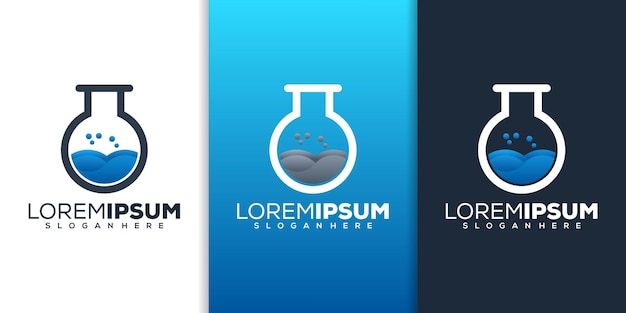Premium Vector | Lab logo design Premium Vector | Lab logo design