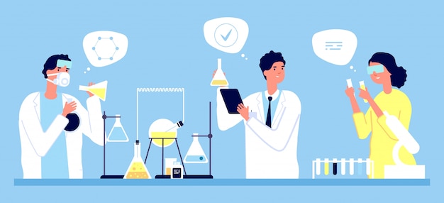 Premium Vector | Laboratory concept. scientists pharmaceutical tests ... Premium Vector | Laboratory concept. scientists pharmaceutical tests ...
